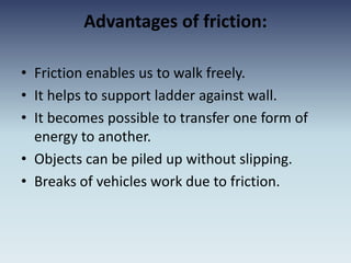 Friction ppt by irtizah ahmad student 8 | PPTX