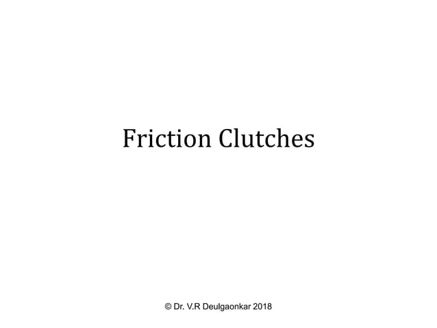 Friction clutches brakes and dynamo-meters | PDF | Physics | Science