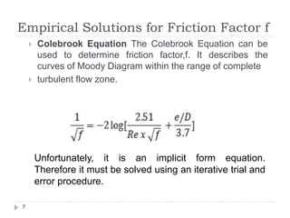 Friction factor | PPTX