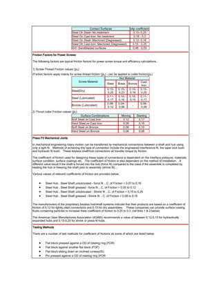 Friction factors | PDF