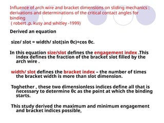 Friction and it's role in orthodontic science | PPTX