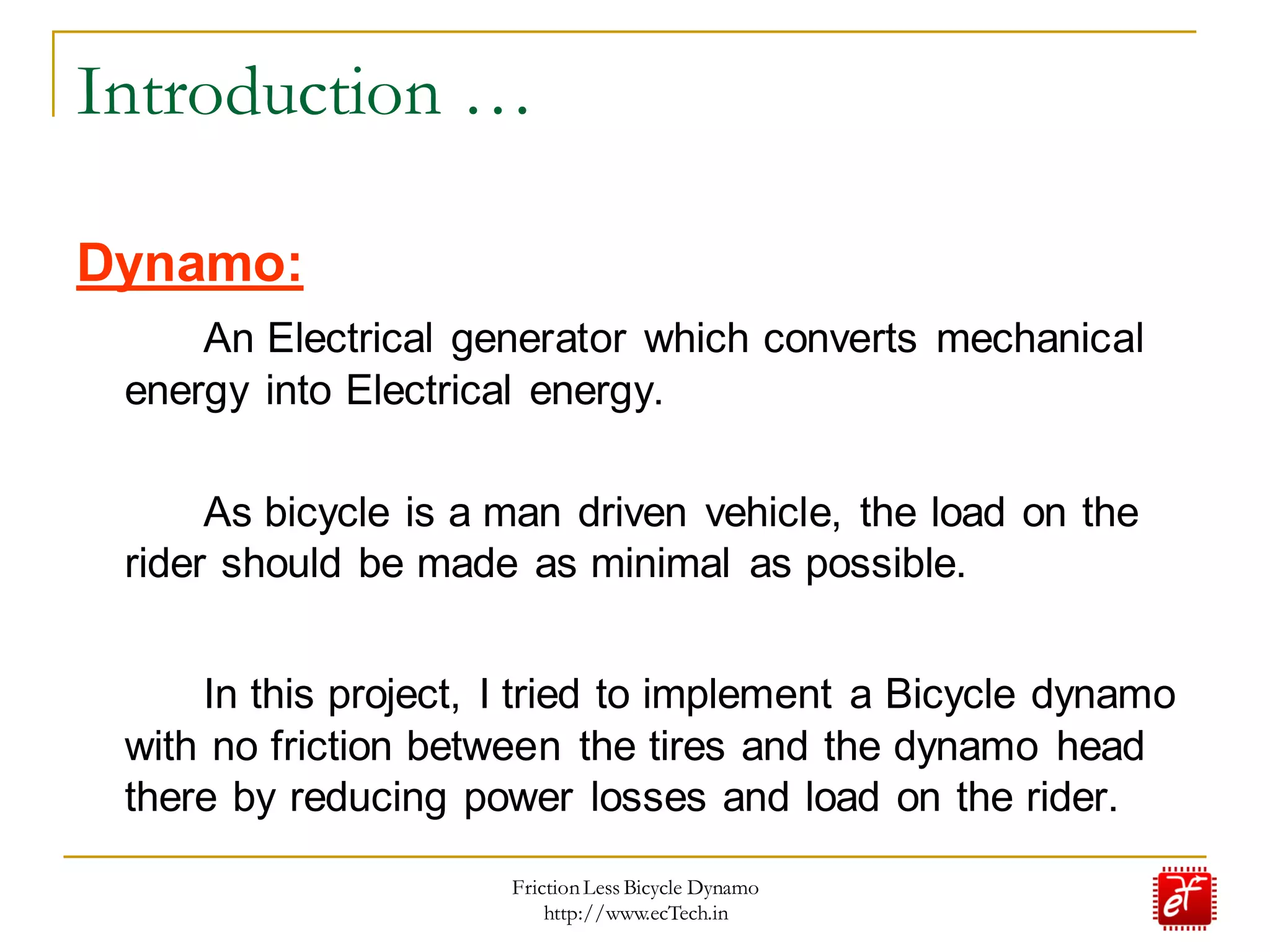 Frictionless Bicycle Dynamo | PDF