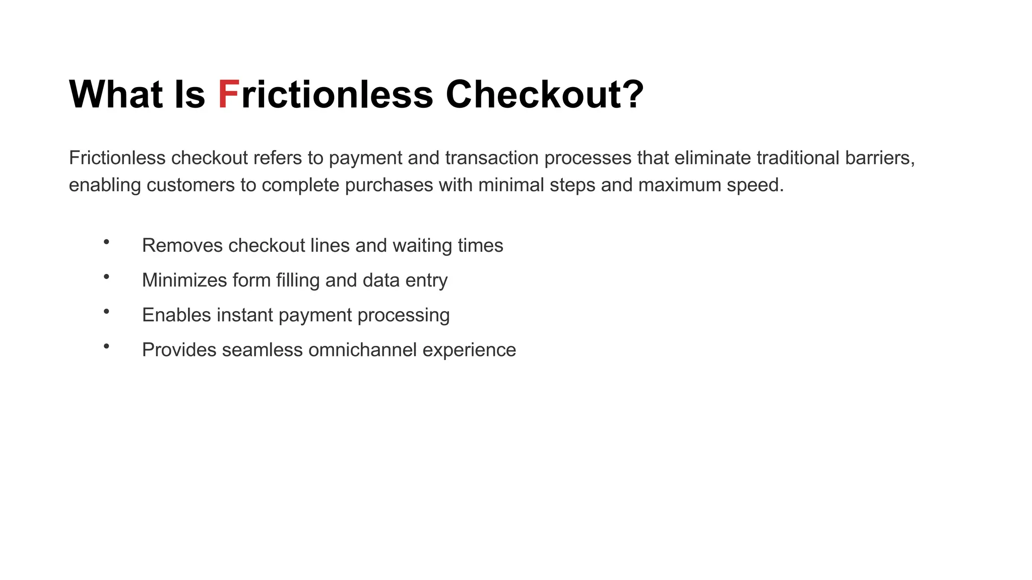 Frictionless Checkout: How It Works & Payment Meaning | PPTX
