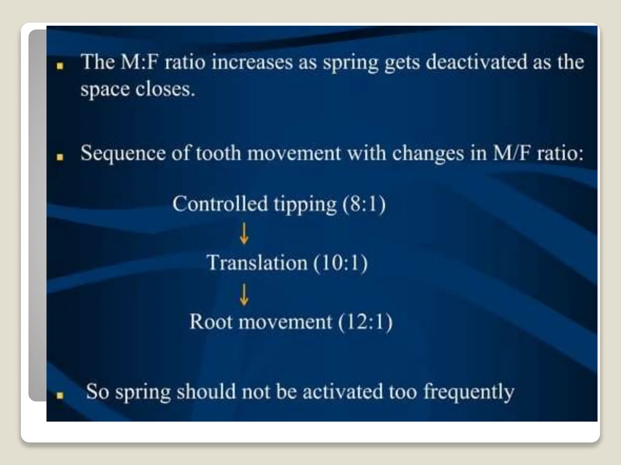 FRICTIONLESS MECHANICS in orthodontics tooth movement.pptx