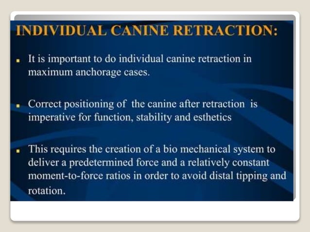 FRICTIONLESS MECHANICS in orthodontics tooth movement.pptx