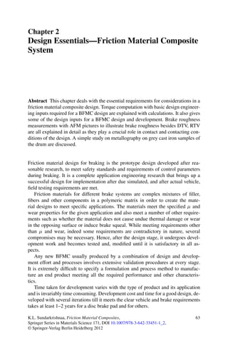 Friction material composites | PDF