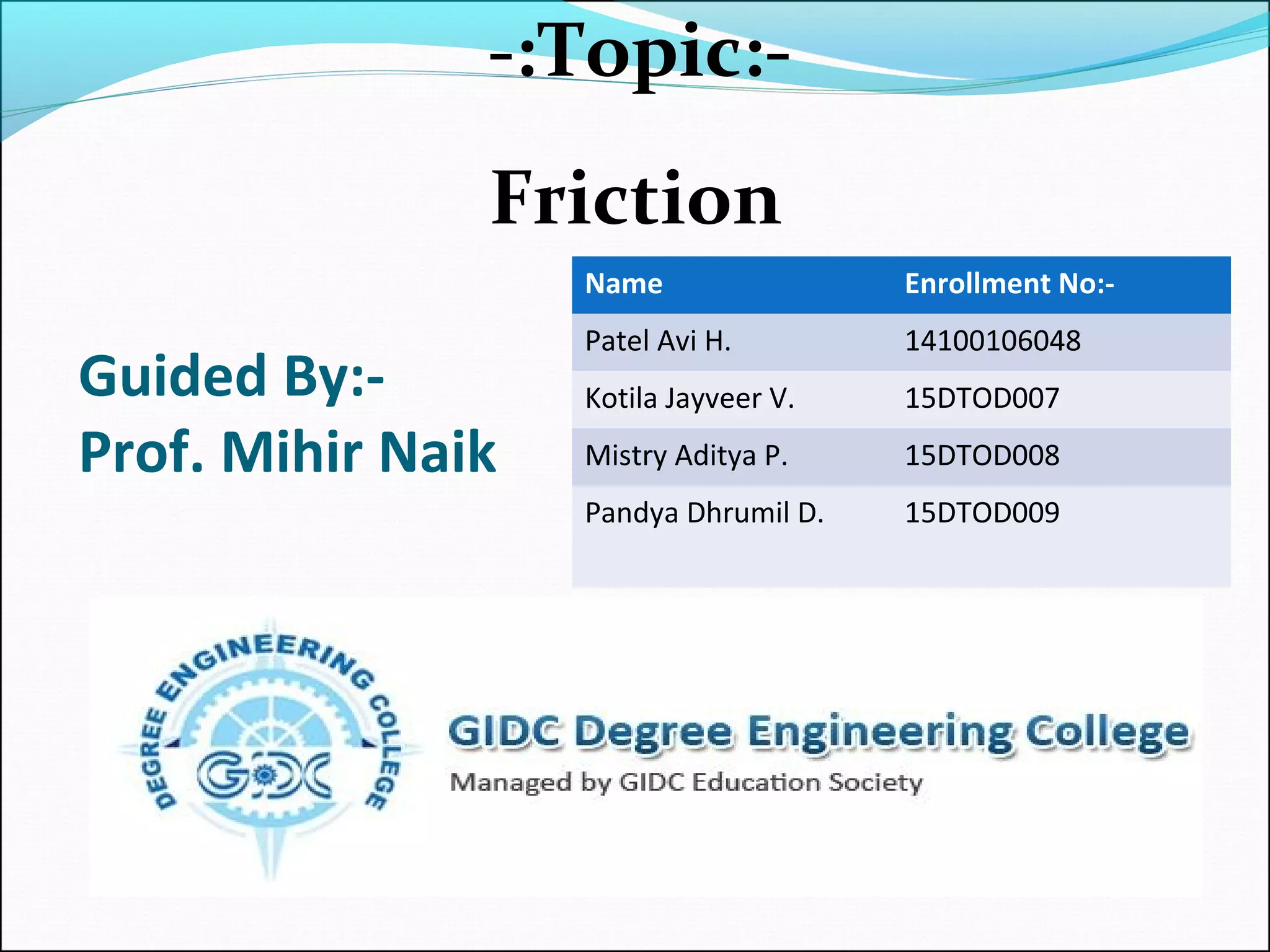 Friction | PPT