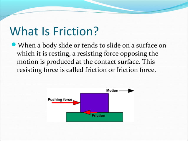 Friction | PPT | Physics | Science