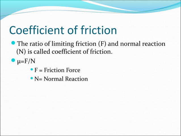 Friction | PPT | Physics | Science