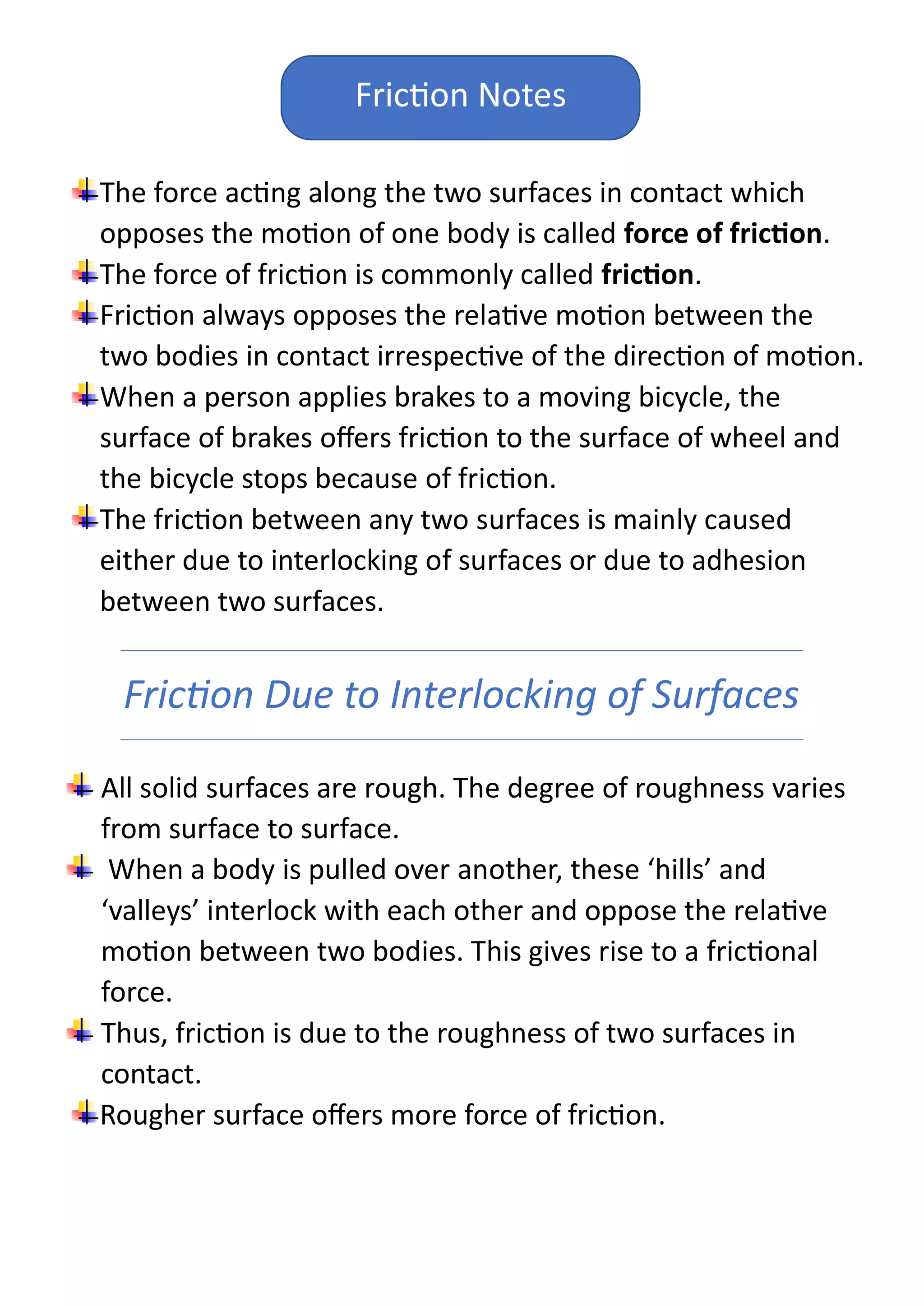 Friction notes.PDF