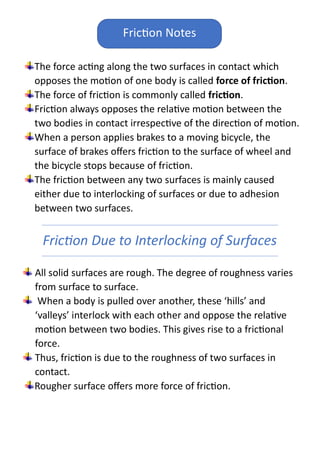 Friction notes.PDF