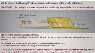 Introduction to Friction - Types and cause | PPTX