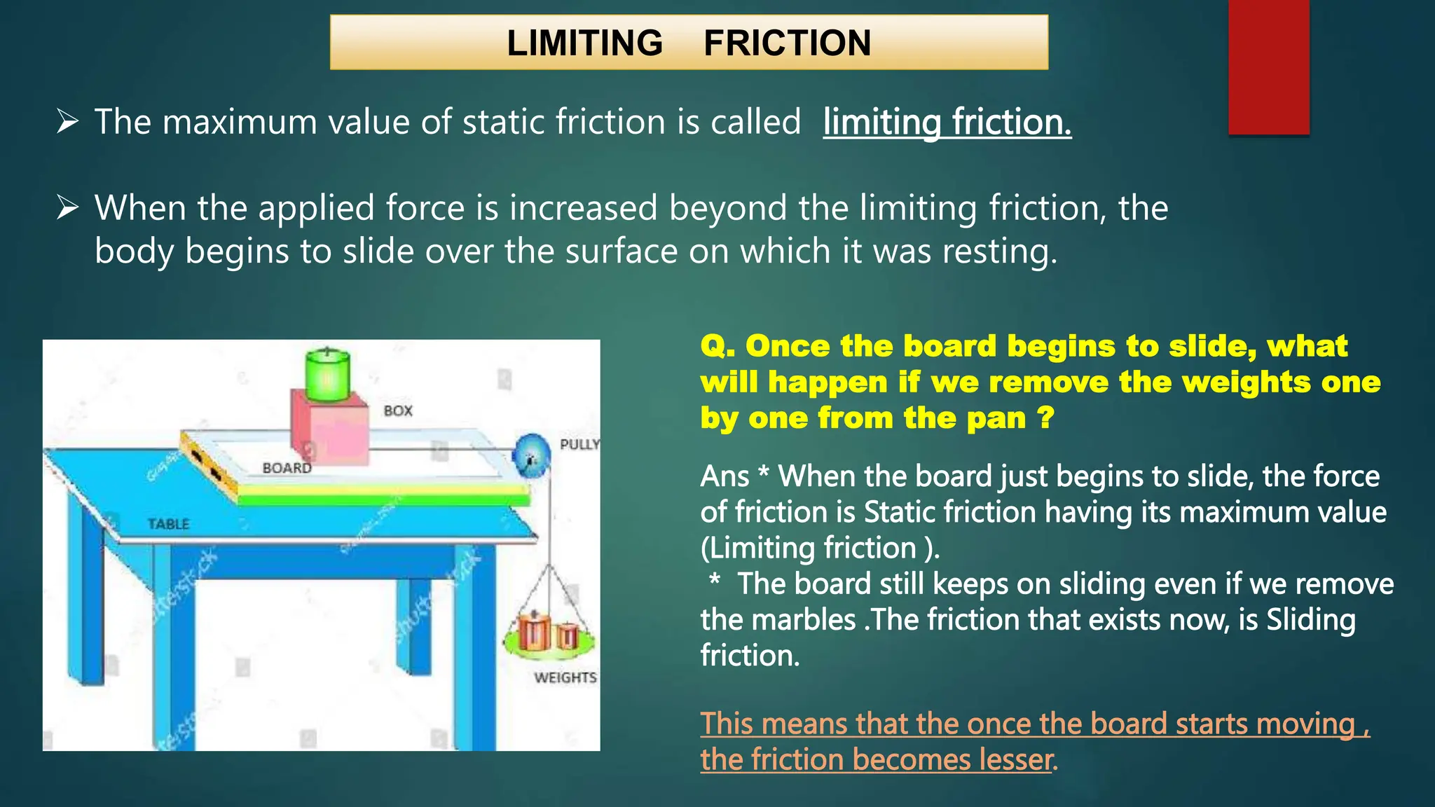 Limiting Friction Examples
