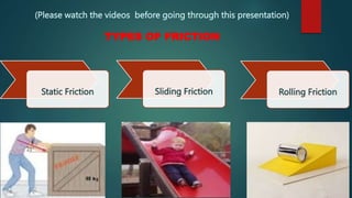 Friction and its Types, discovery of wheel | PPT