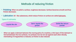 Friction Necessity and Evil, ways to increase Friction | PPT