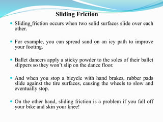 Example Of Sliding Friction