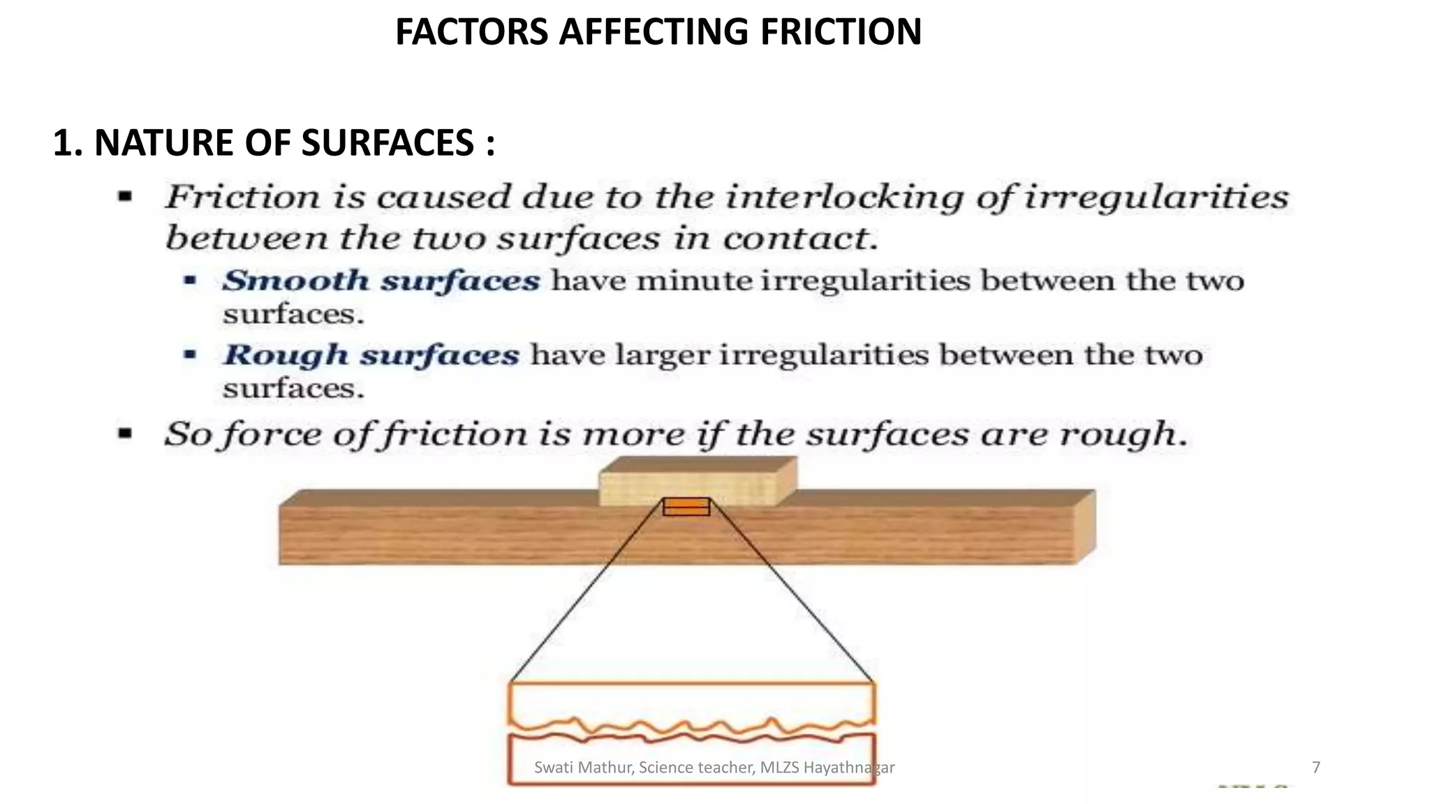 Friction CLASS 8 NCERT powerpoint presentation | PDF