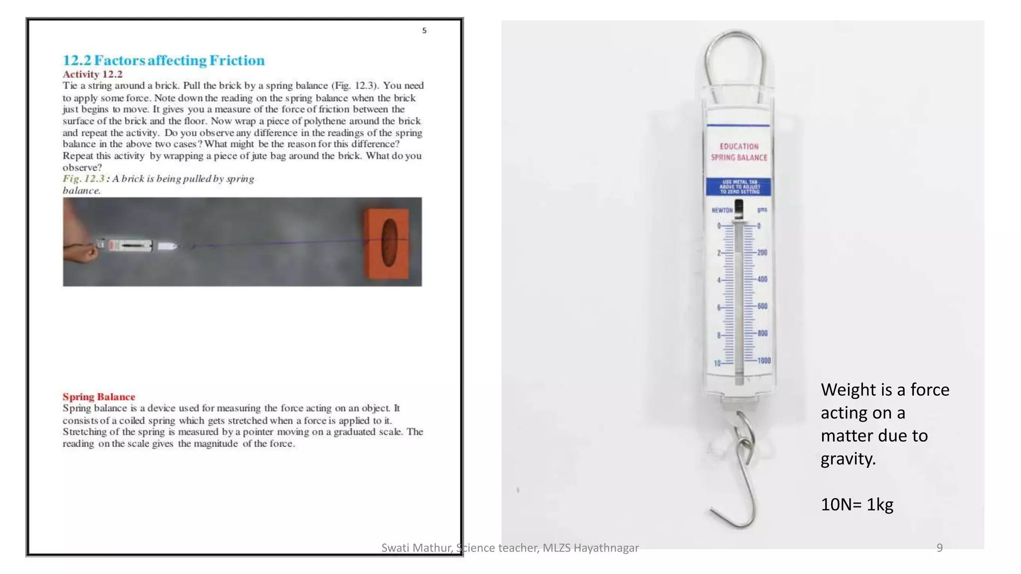 Friction CLASS 8 NCERT powerpoint presentation | PDF