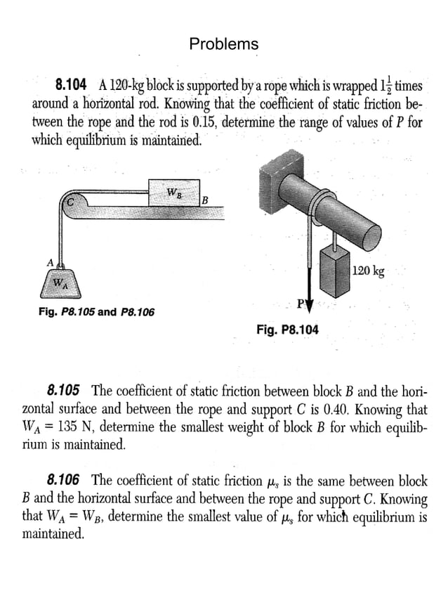 Friction problems | PDF | Physics | Science