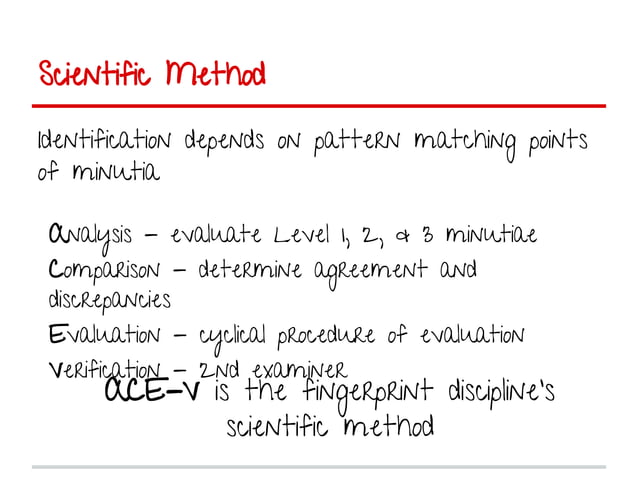 Friction ridge analysis | PDF
