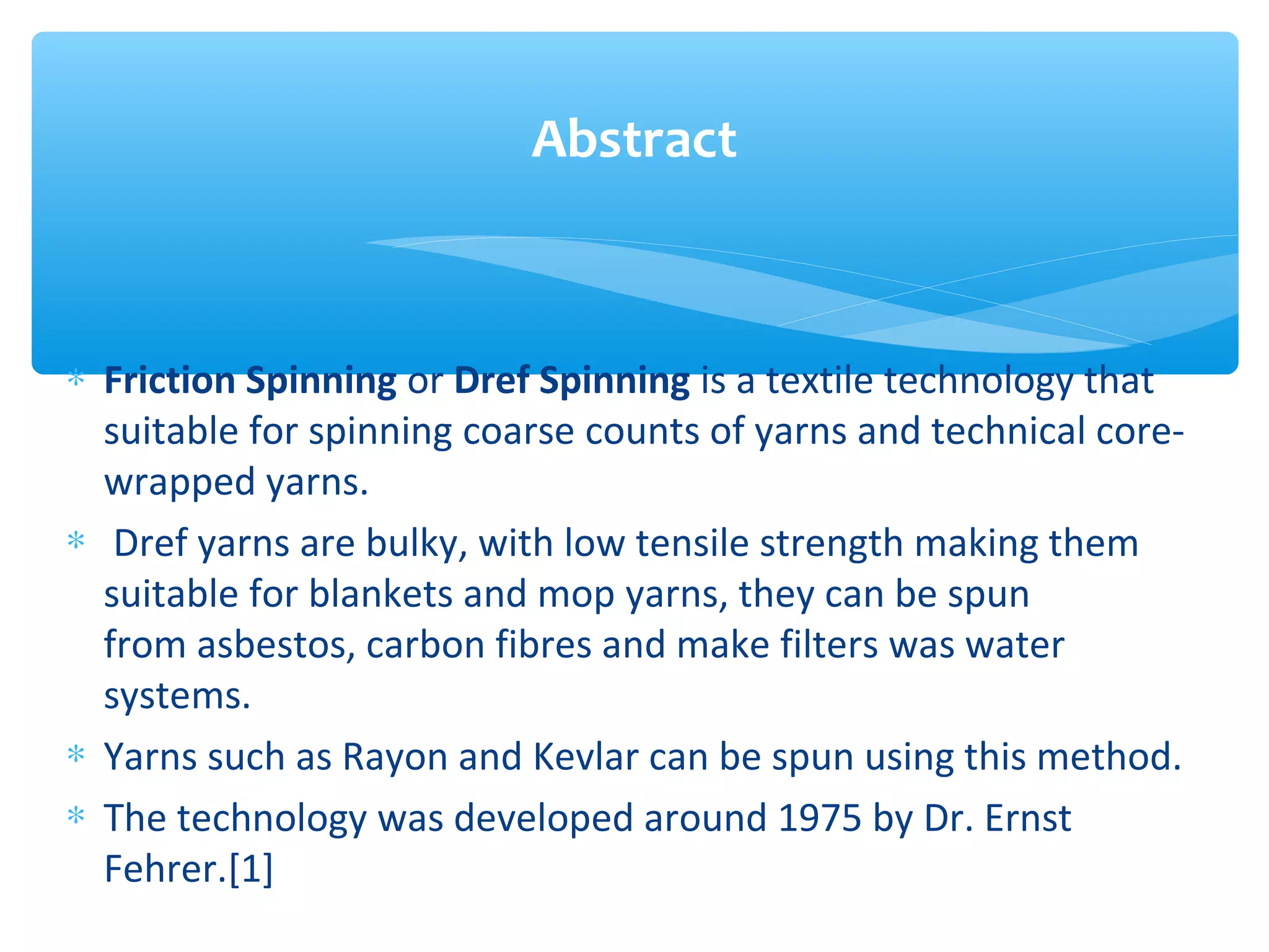 Frictionspinning | PPT | Needlework | Arts and Crafts