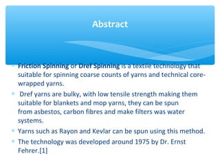 Frictionspinning | PPT | Needlework | Arts and Crafts