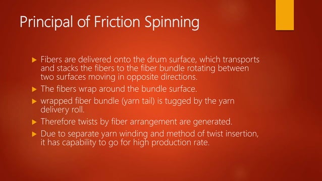 Friction spinning | PPTX