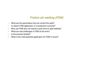 Friction Stir Welding | PDF