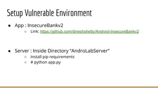 Frida Android run time hooking - Bhargav Gajera & Vitthal Shinde | PPT