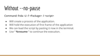 Frida Android run time hooking - Bhargav Gajera & Vitthal Shinde | PPT