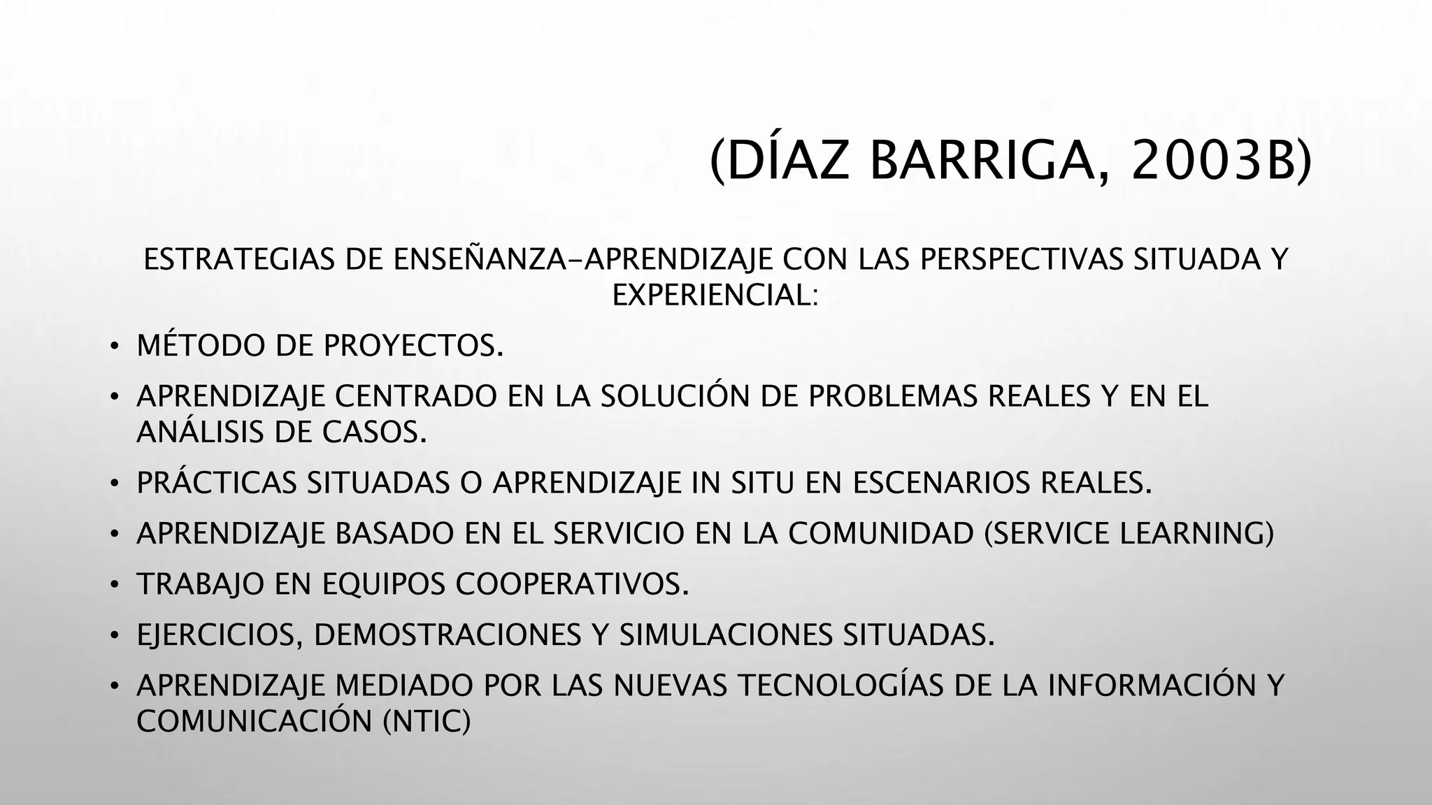 Frida Díaz Barriga Enseñanza Situada Pptx