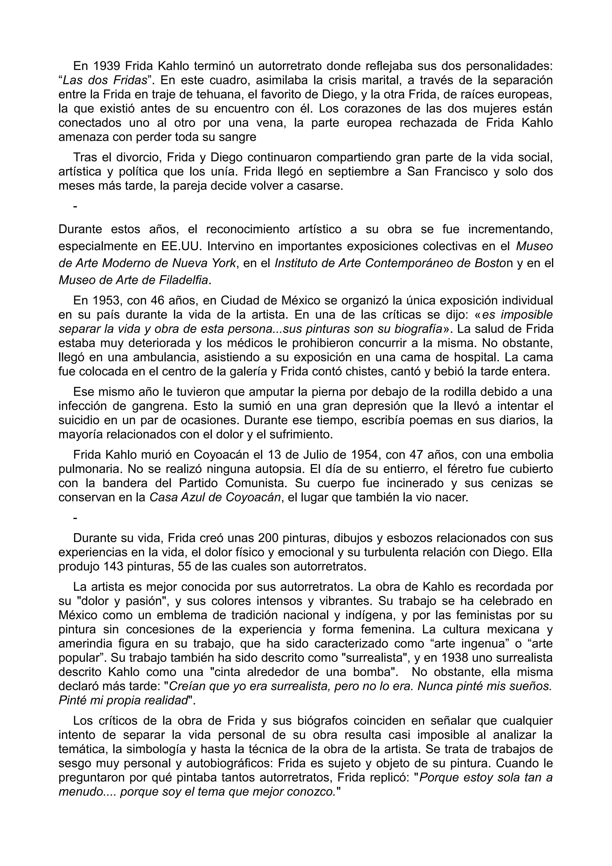 Frida Kahlo - Biografia | DOC