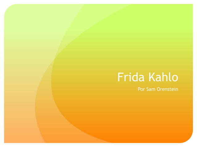 Frida kahlo powerpoint | PPTX