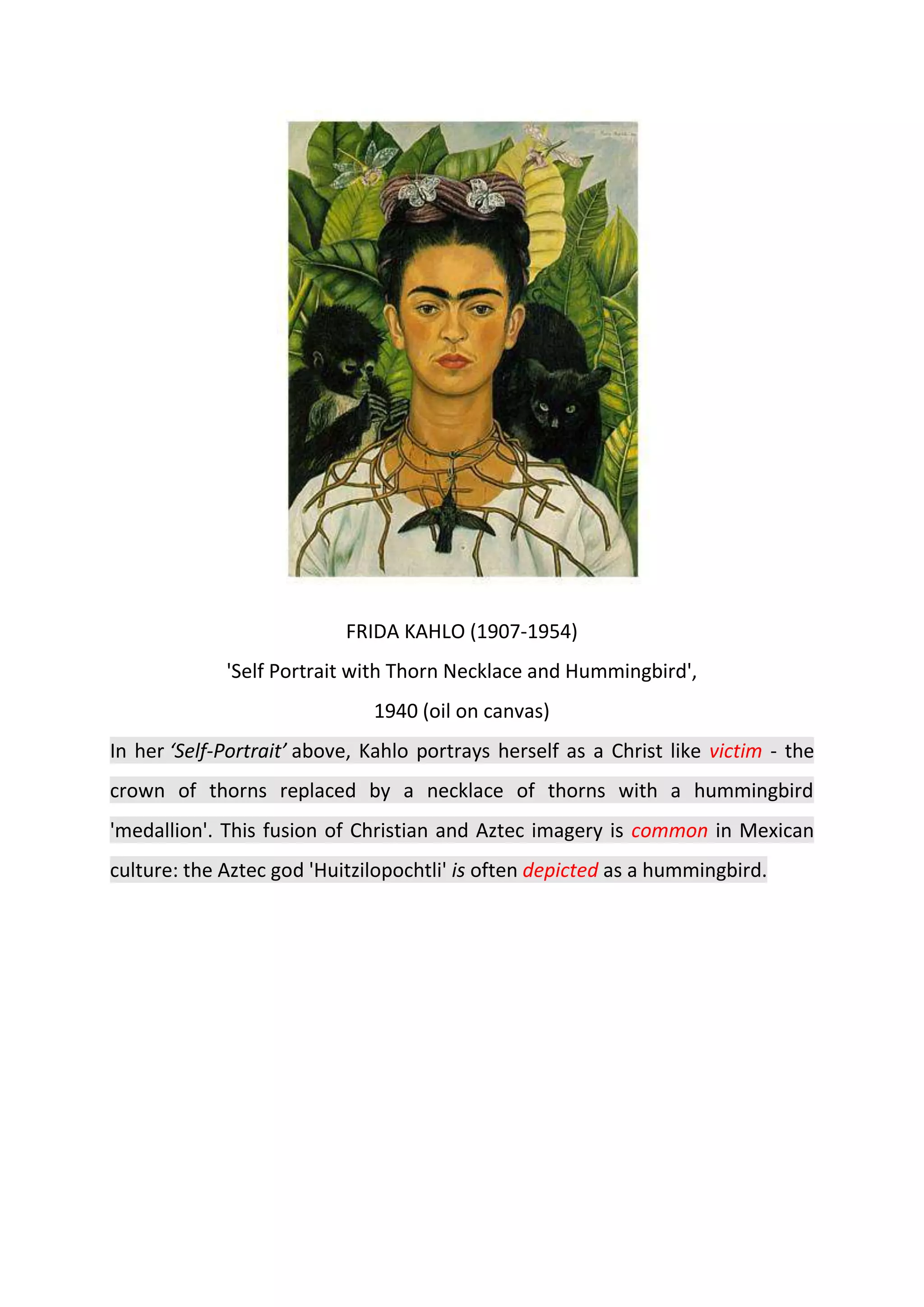 Frida kahlo reading | DOCX