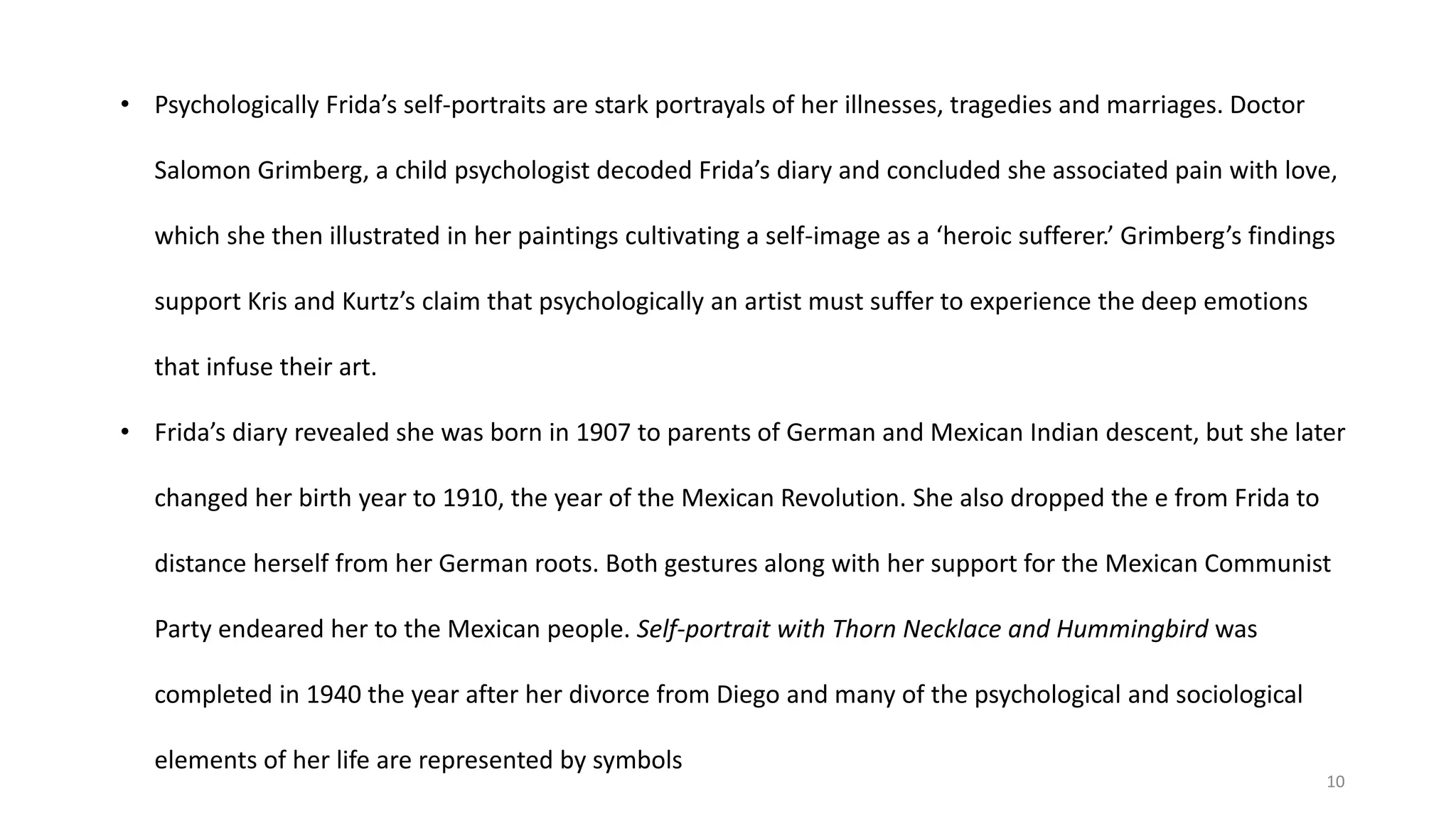 Frida kahlo: The Heroine of Pain? | PPT