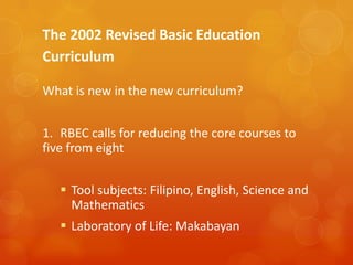 Philippine curriculum_elementary2010 | PPTX