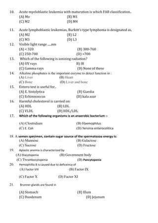 Mcq Laboratory medicine.... | PDF