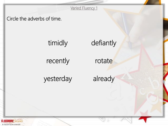 ADVERBS OF TIME | PPTX | Sports