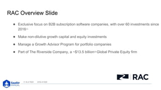 5 Things to Demand from your Investors with Riverside Acceleration ...