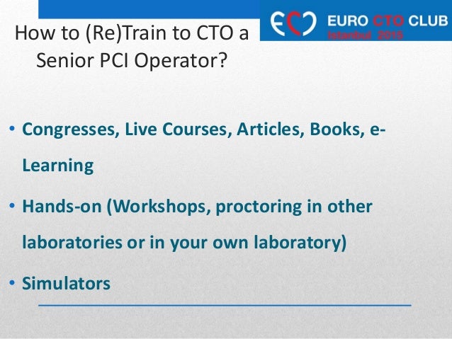 Friday 1145 Di mario - how to set up a cto program in a cath lab