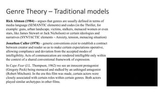Genre Theory | PPTX