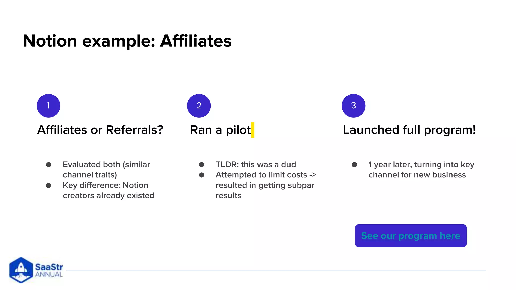 How to identify and prove out your first growth channels with Notion | PPTX
