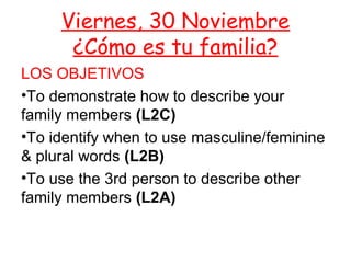 Describing our family | PPT