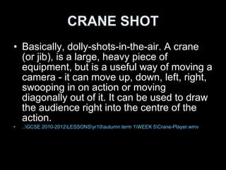 Revision of micro features: Cinematography | PPT