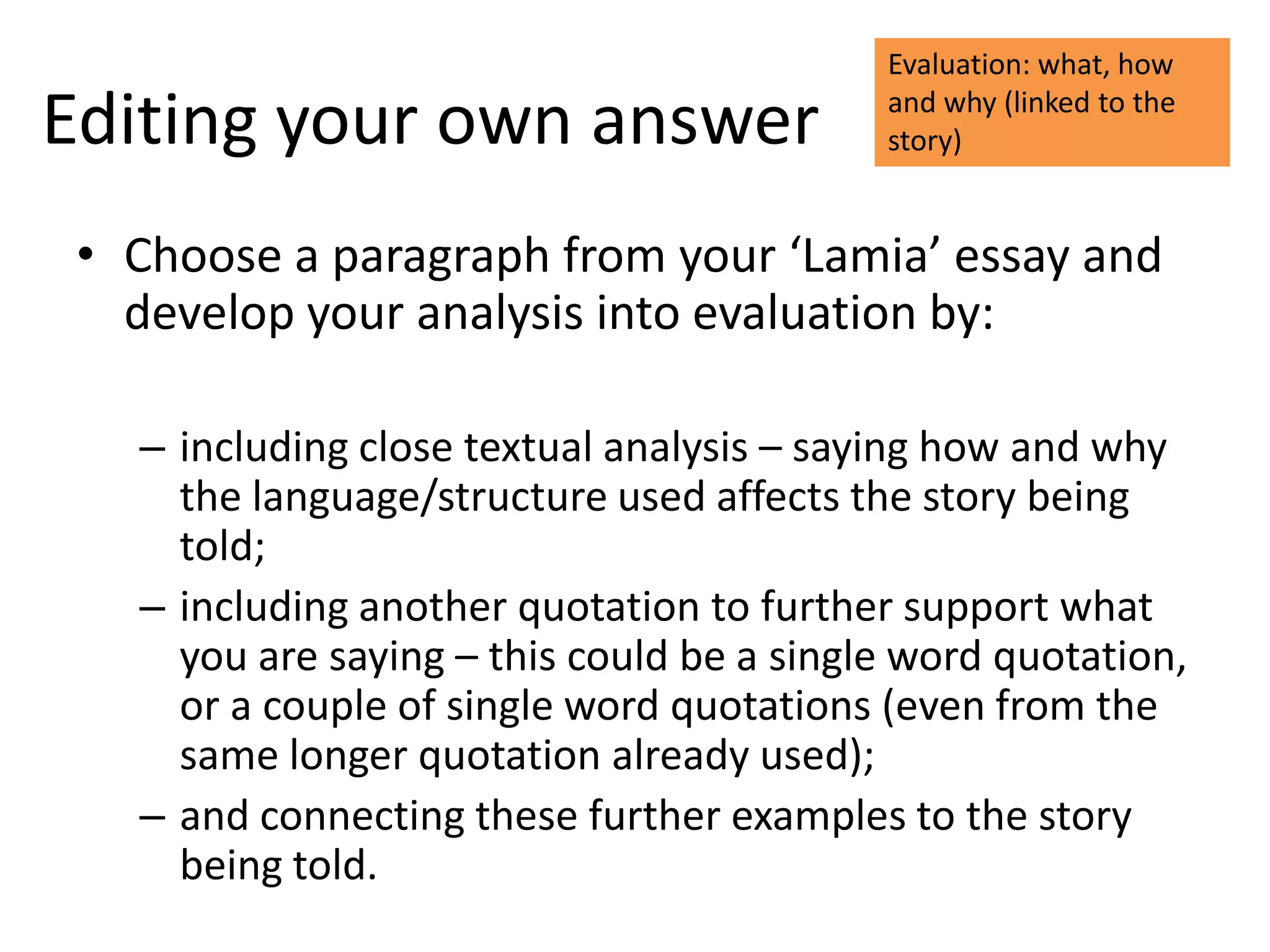 Friday 8th march close textual analysis | PPT | Free Download