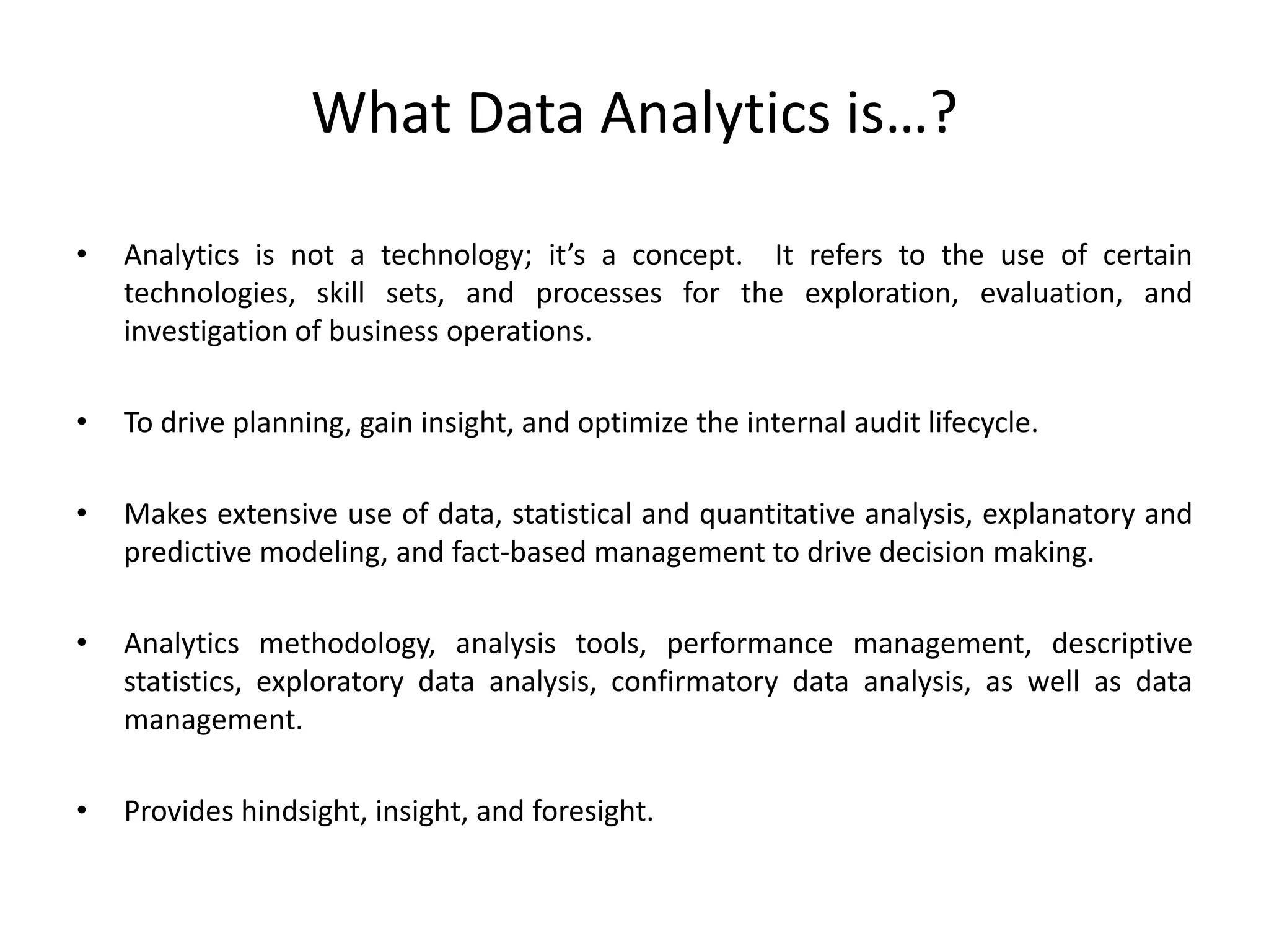 Internal Audit with Data Analytics | PPTX