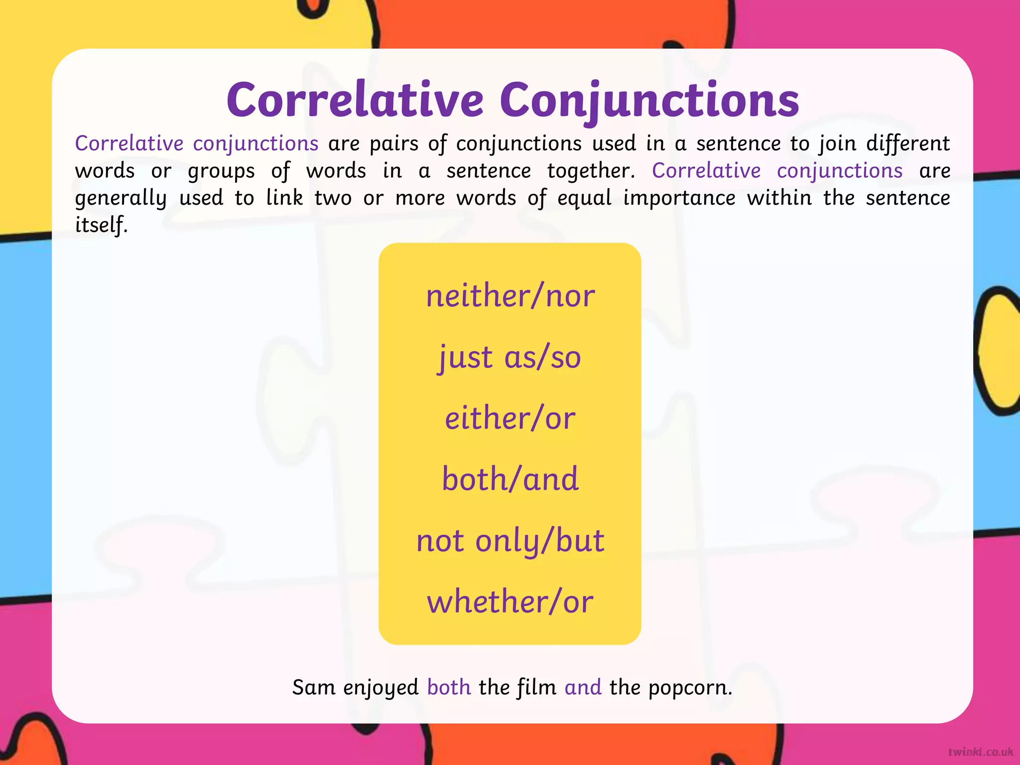Friday English - Using-Conjunctions-Quiz .199805489.ppt