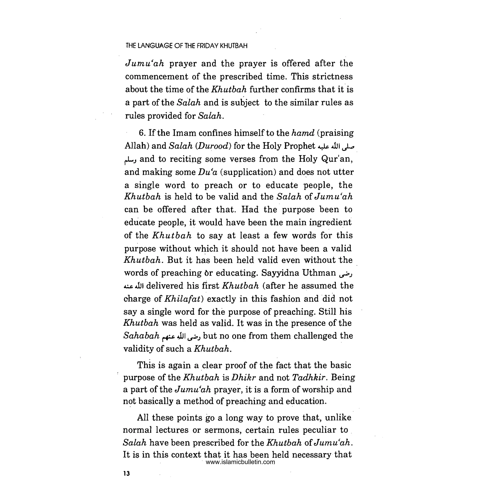 Friday khutbah | PDF