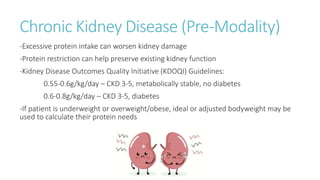 Protein Requirements for Kidney Transplant Candidates, Recipients and ...