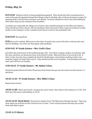 Friday lesson plan 1 | DOCX